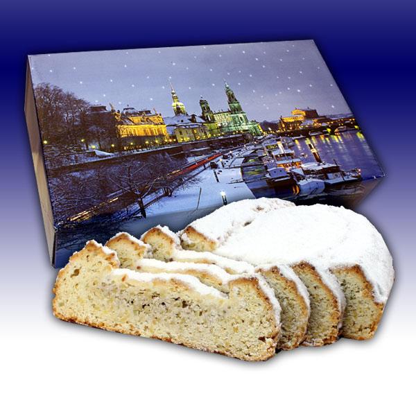 Almond stollen 1000 g in gift box – Dresden-Christmas – Shop für ...
